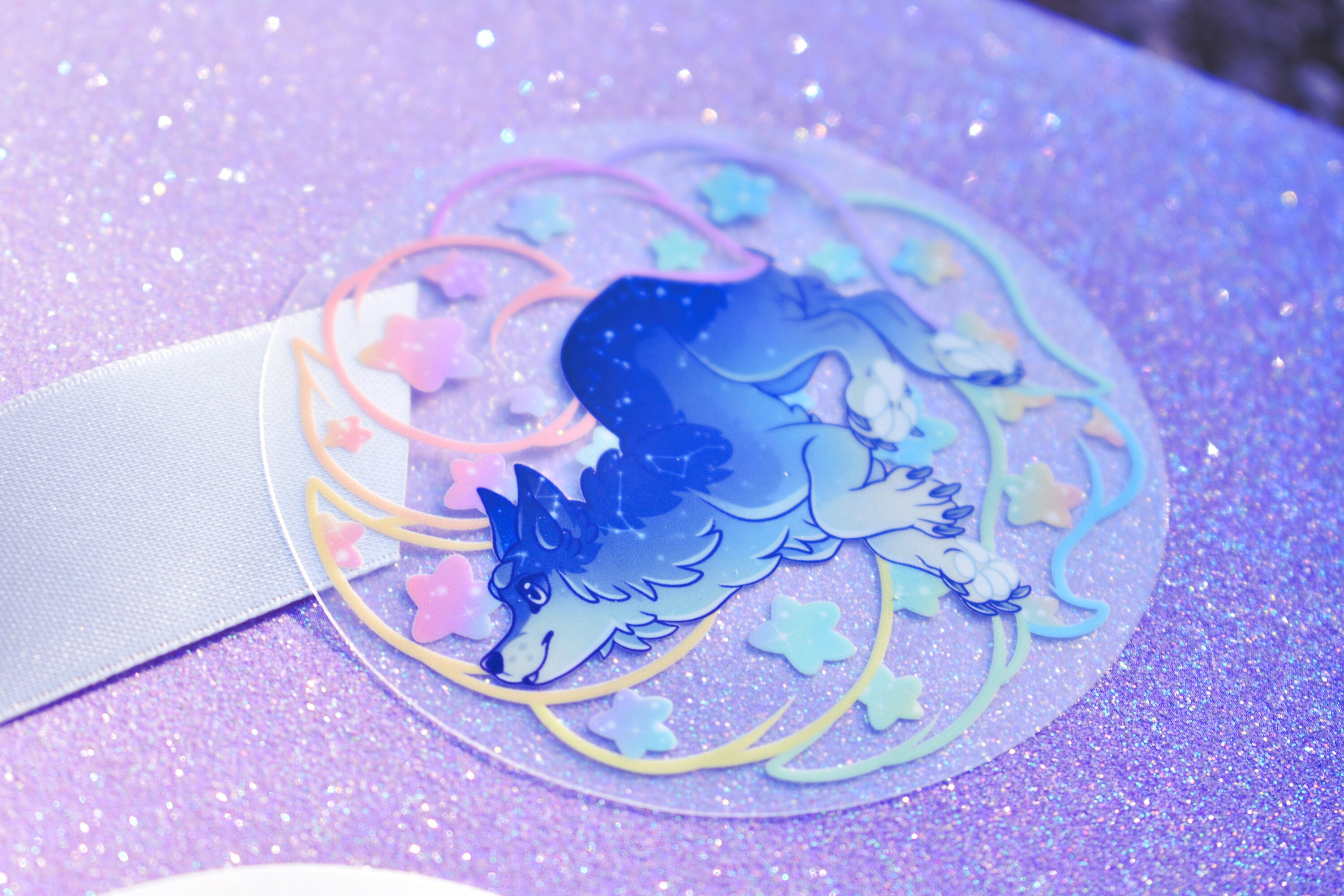 Galaxy Kitsune Sticker - Etsy