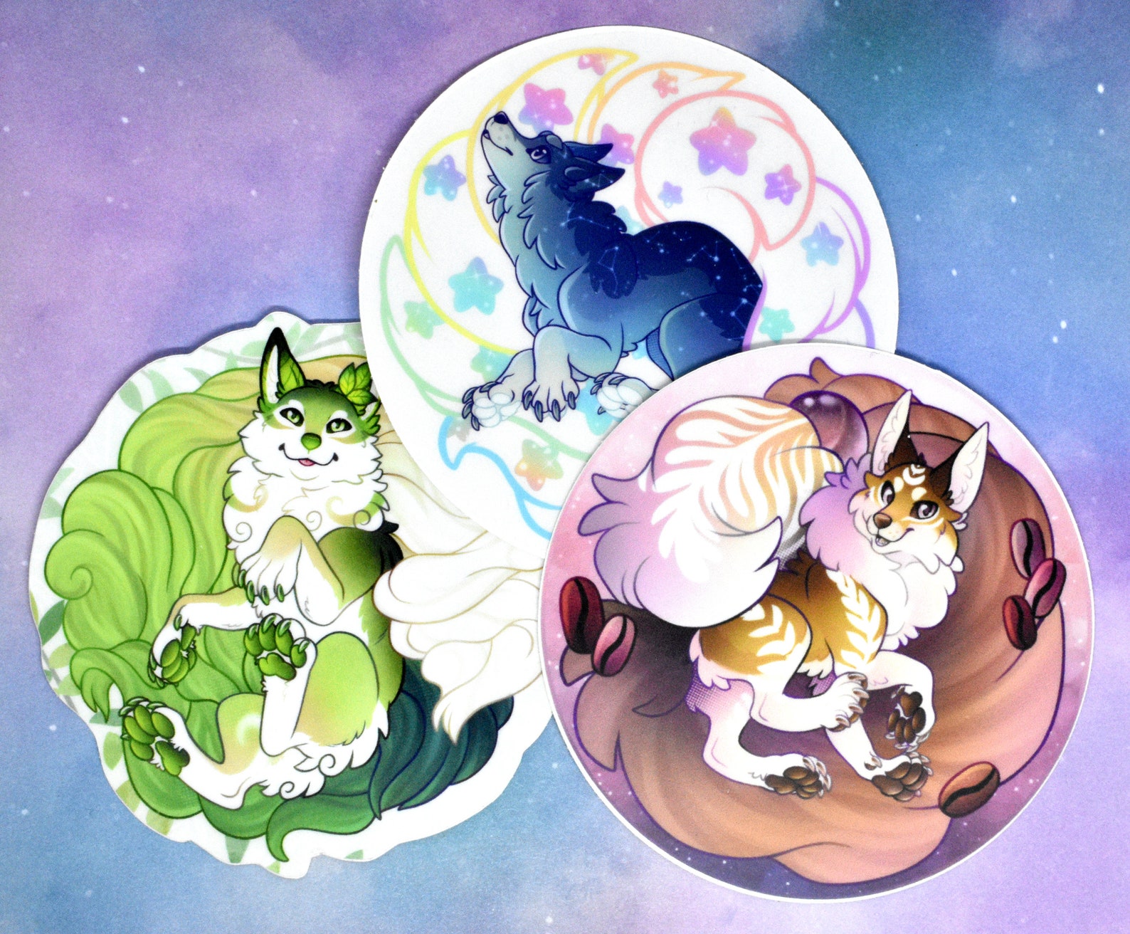 Kitsune Sticker Set - Etsy