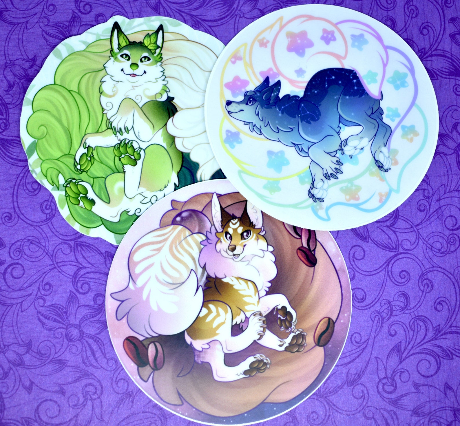 Kitsune Sticker Set - Etsy