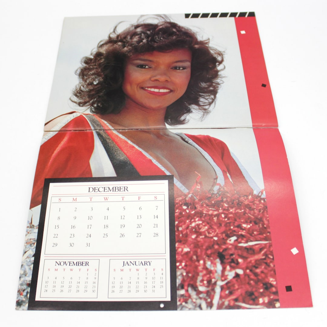 Rare Vintage 1984-85 Atlanta Falcons Cheerleader Wall Calendar - 11x17 ...
