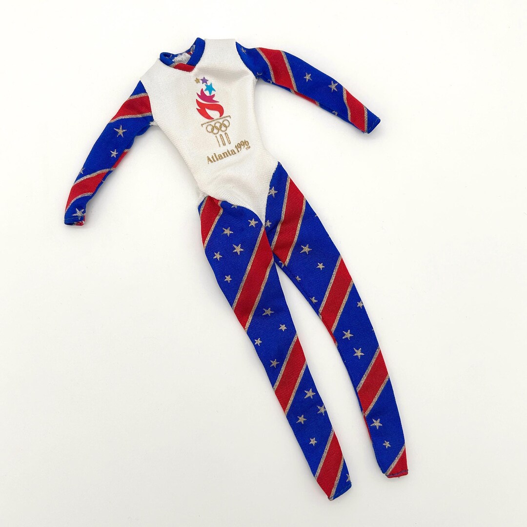 Vintage 1996 Atlanta Olympic Gymnast Barbie Unitard // Retro ...