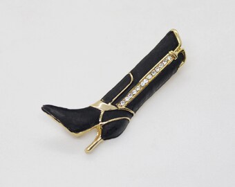 Rhinestone Boot Pin - Etsy