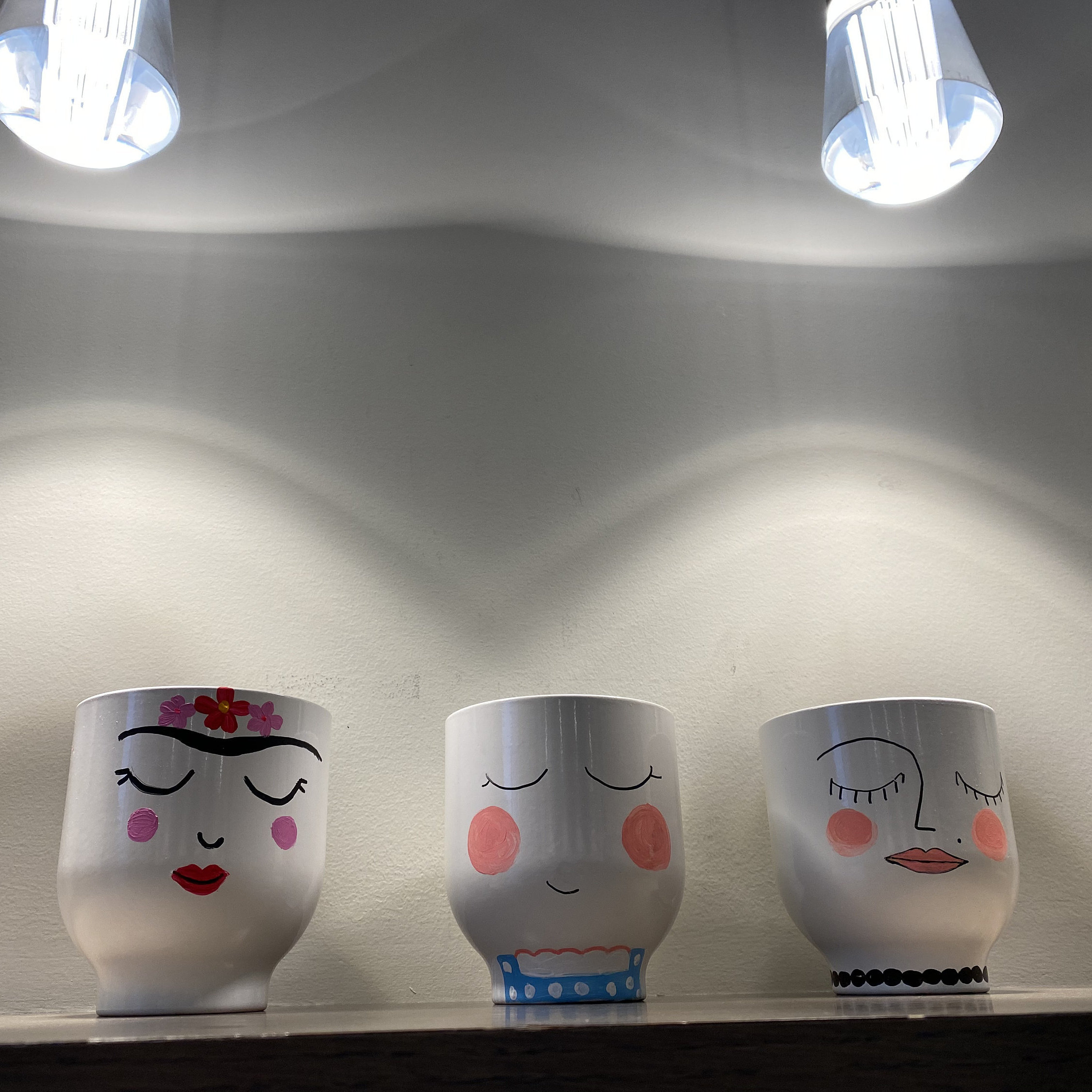Face Pot | Hand Painted | ART Pot - Etsy