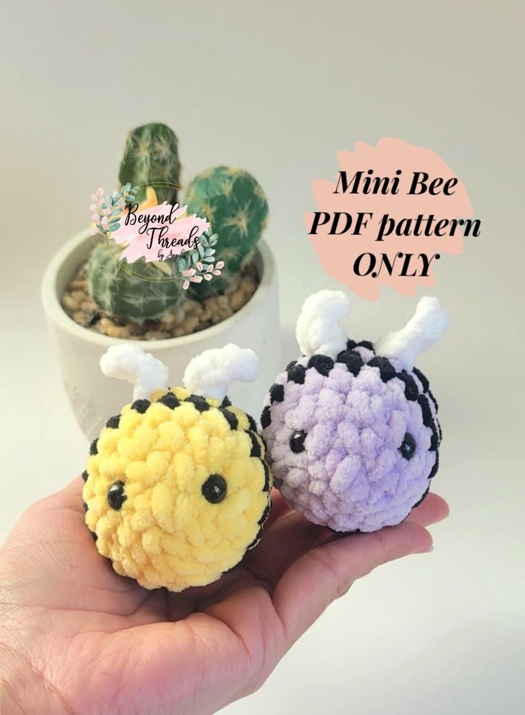 Mini Bee Crochet Pattern. Crochet Mini Bee. Bee PDF Pattern. - Etsy
