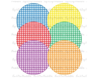 Gingham Circle | Etsy