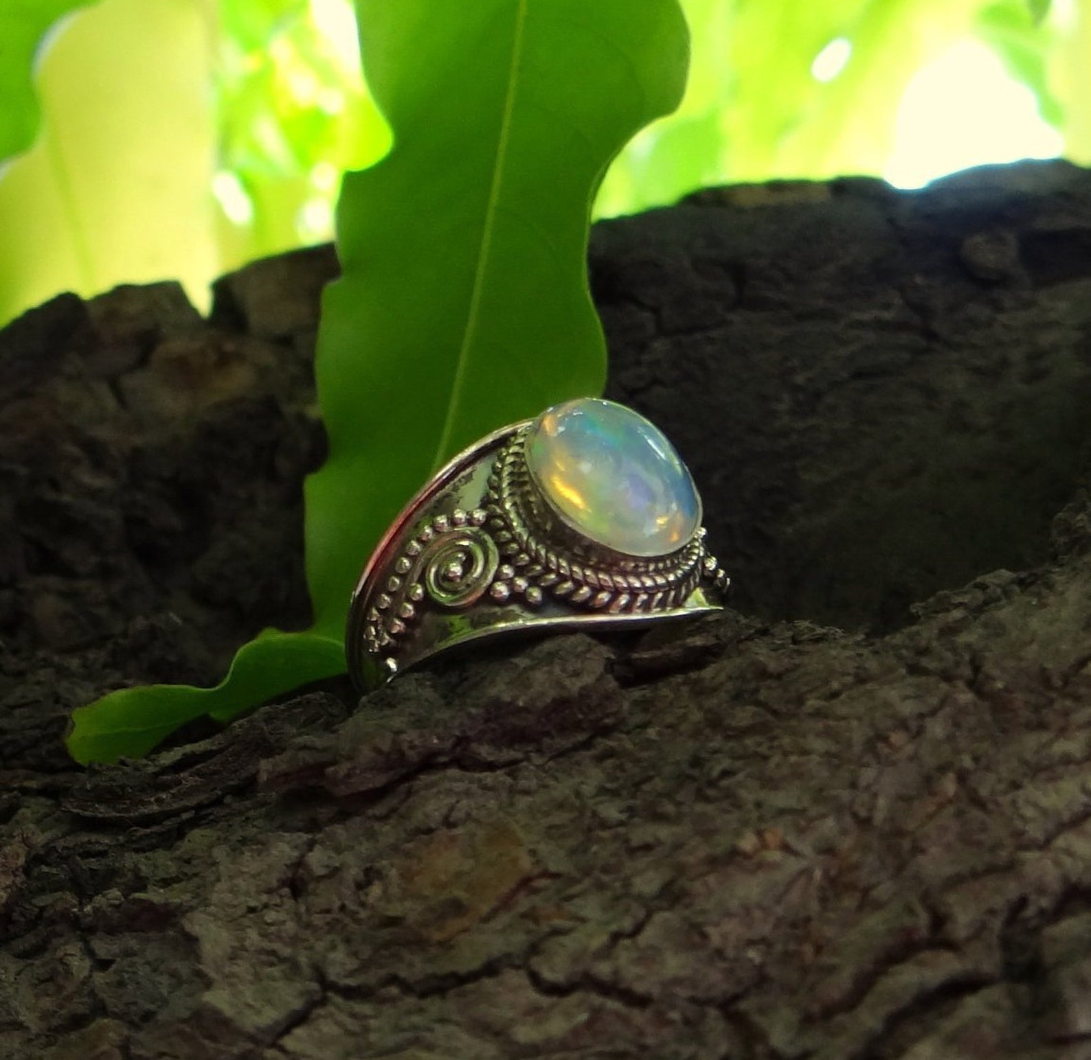 Sterling Silver Ring 925 Silver Ring-oval Shape - Etsy