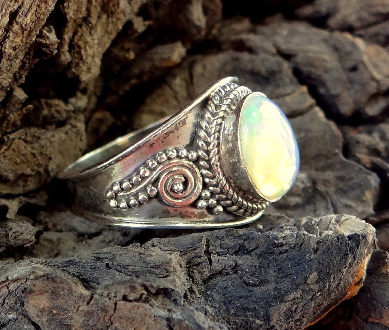Sterling Silver Ring 925 Silver Ring-oval Shape - Etsy