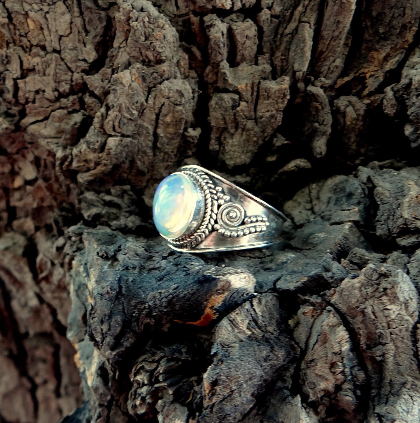 Sterling Silver Ring 925 Silver Ring-oval Shape - Etsy