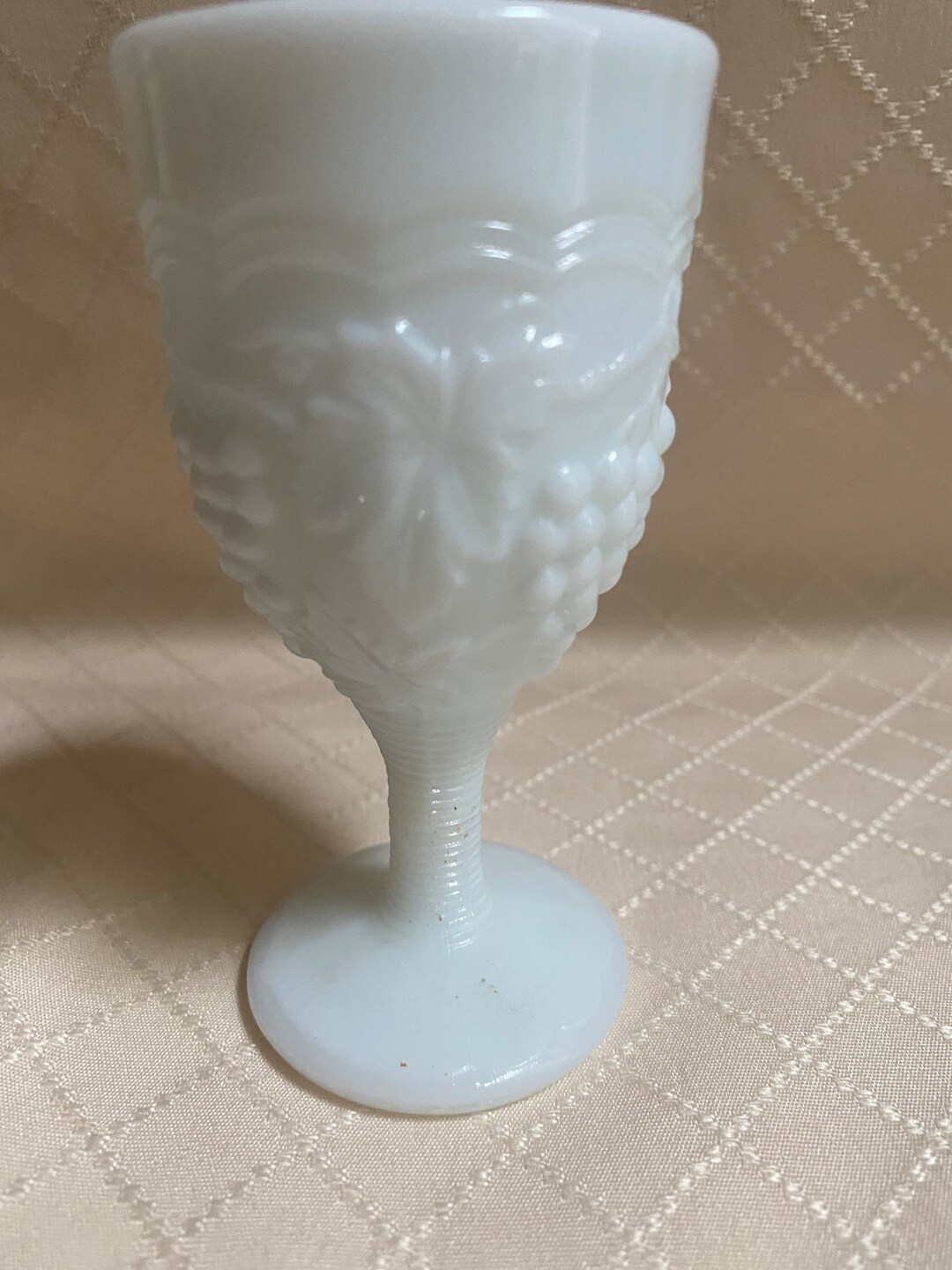 Imperial Milk Glass Grape Pattern Cordial Cup - Etsy