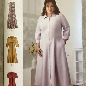 Princess Seam Shirtdress Pattern ~ Simplicity 9260 - Maxi - Midi ...