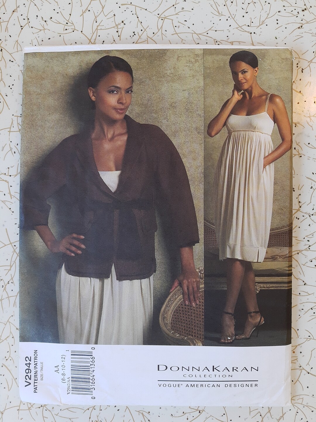Donna Karan for Vogue Patterns 2942 - Casual Luxury Jacket and Dress ...