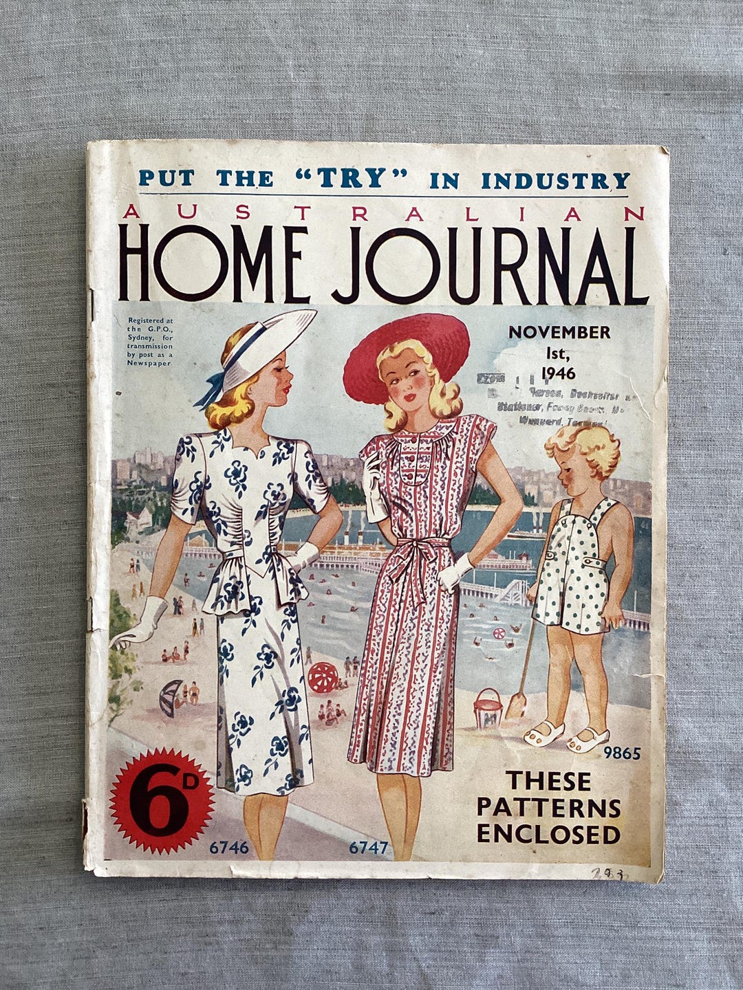 Australian Home Journal - Original 1940s Fashion Pattern Magazine ...