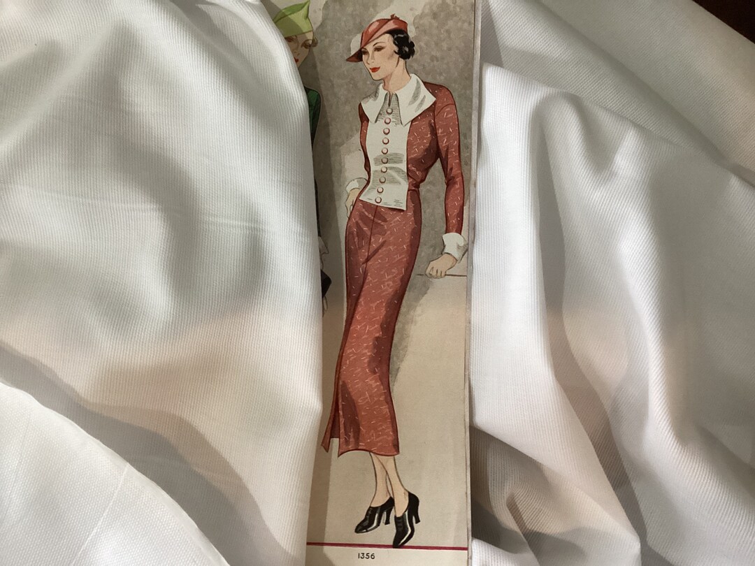 Vintage Cotton Dimity Fabric - Plain White - Quality Fine Lawn ...