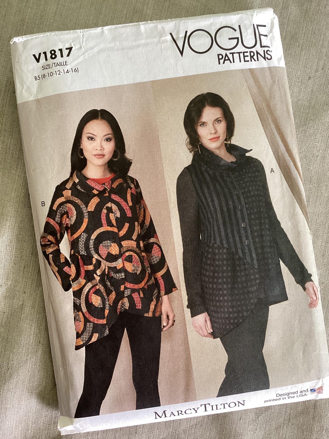 Marcy Tilton for Vogue Patterns 1817 ~ Casual Deconstructed ...