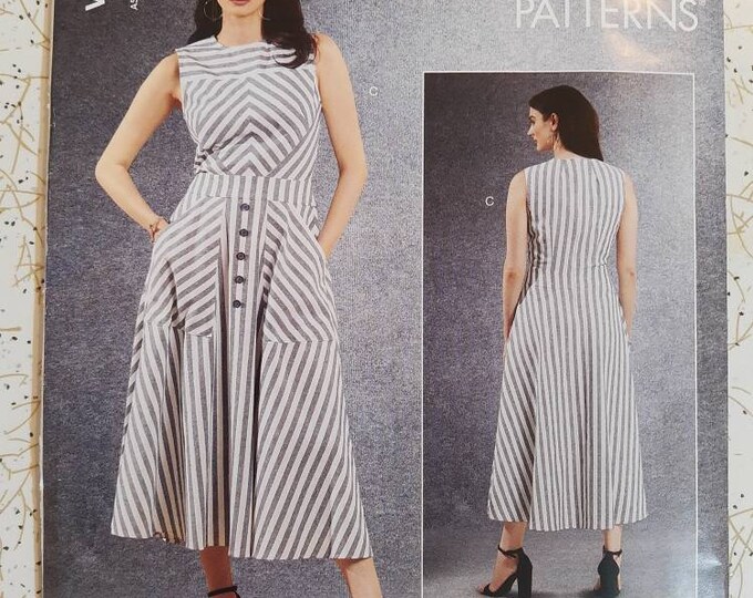 Vogue Dress Pattern in 6 Styles With Custom Cup Fitting 1743 Sizes 6-14 ...