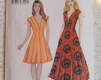 Vogue Pattern 8997 Custom Fit Cup Sizes Fit and Flare Dresses With 6 ...