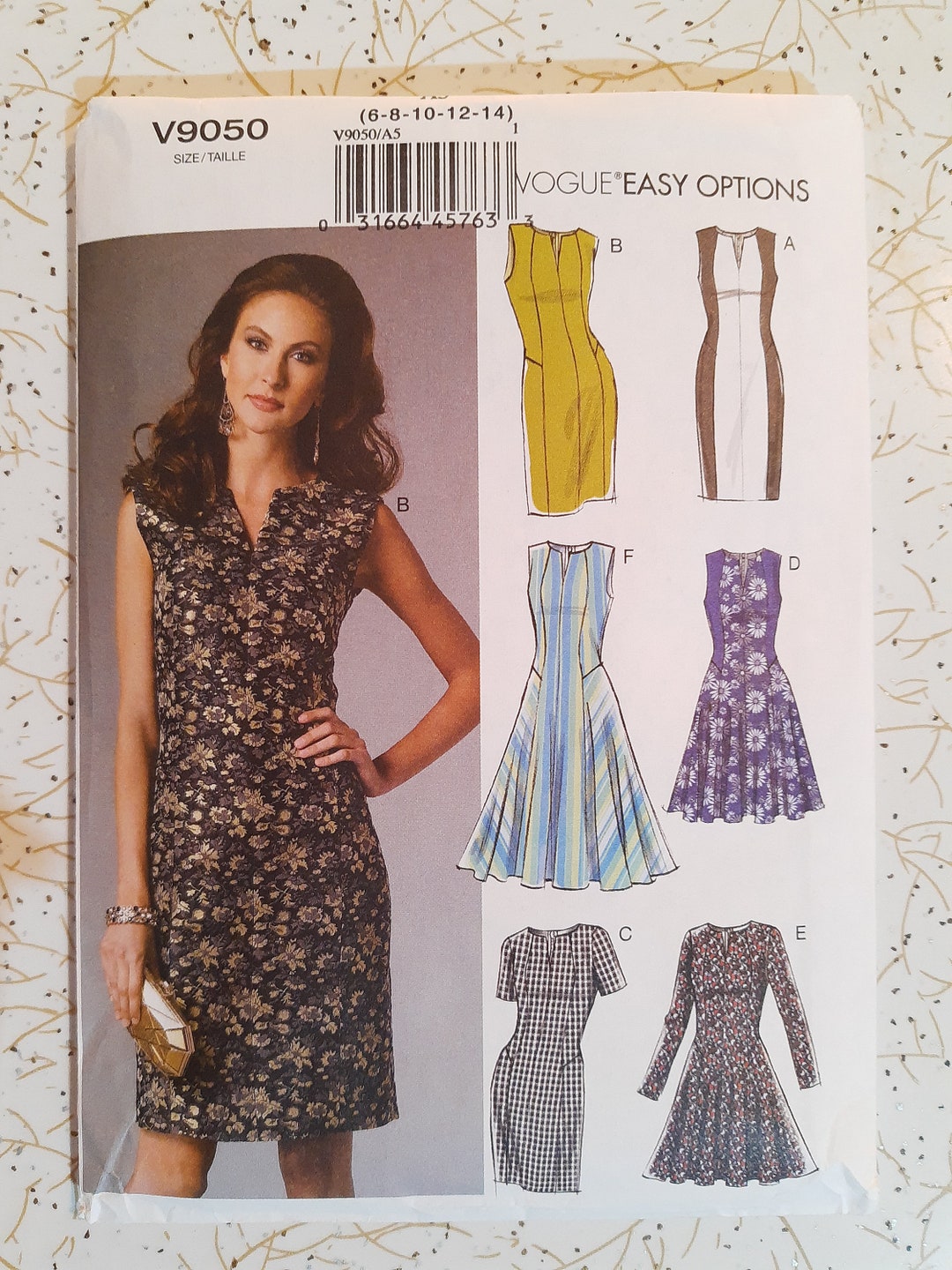 VOGUE PATTERNS 9050 ~ Easy Options Dresses in 6 Styles ~ Size 6-14 or ...