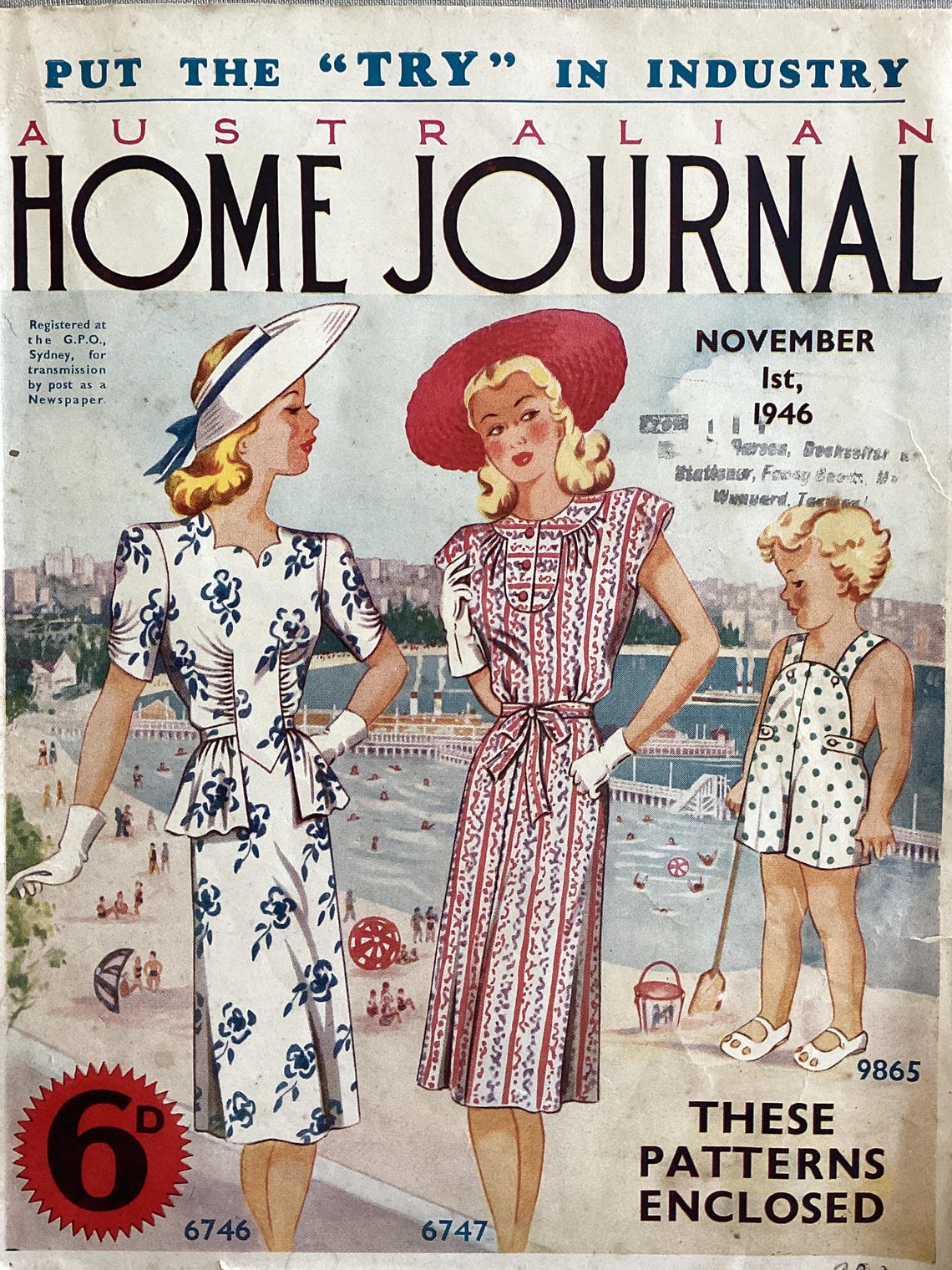 Australian Home Journal - Original 1940s Fashion Pattern Magazine ...