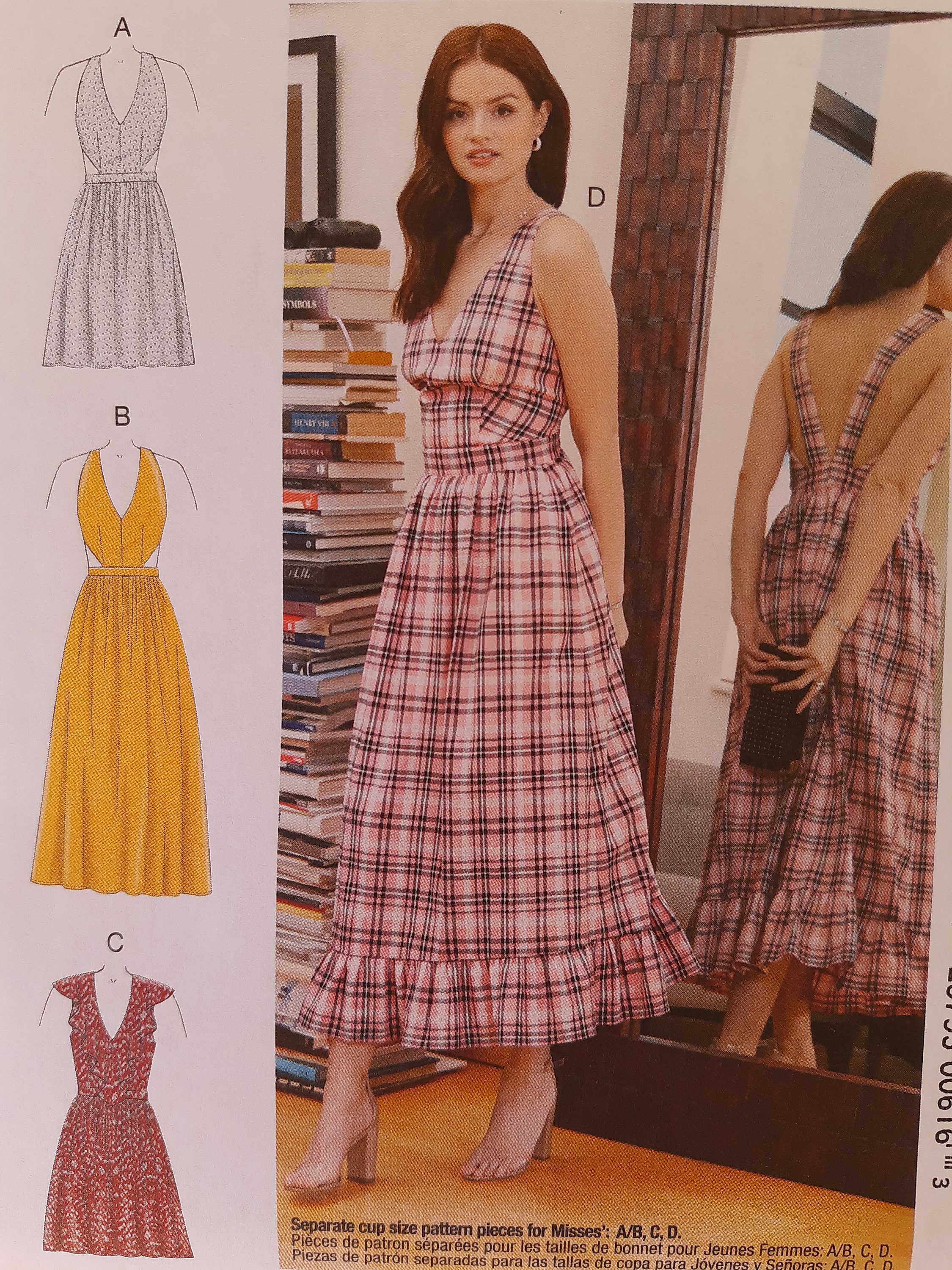 Retro Style Sundress Patternmccalls 7951halter Look Criss - Etsy