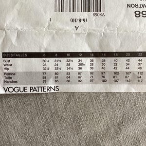 VOGUE PATTERNS Easy Options Dresses in 6 Styles - 8020 + 8068 Size 6-8 ...