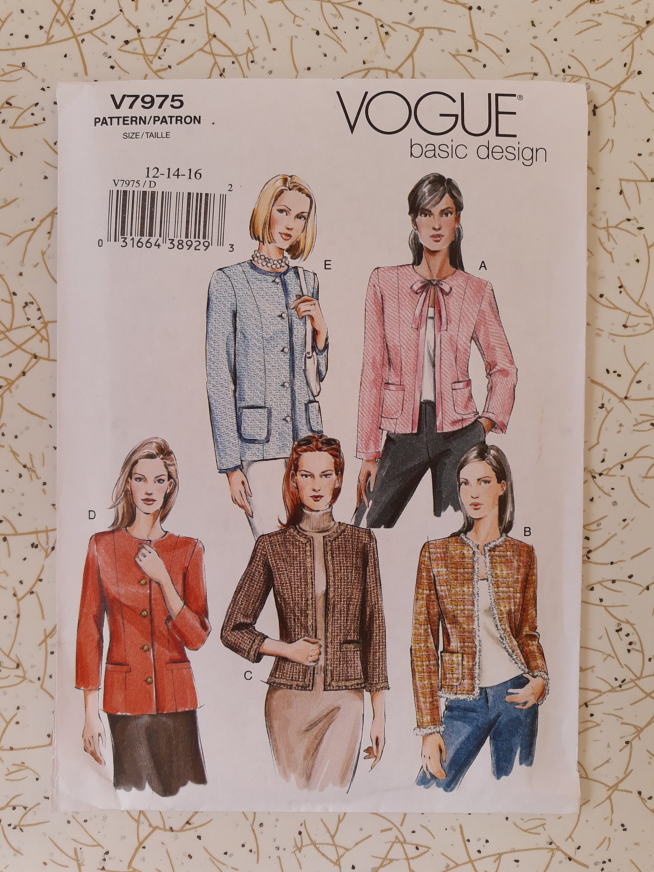 Vogue Pattern 7975 Classic Couture Style Jacket Size 6-10 | Etsy