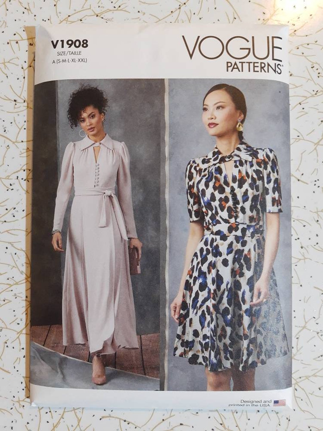 New Season* Vogue Dress Pattern 1908 - Size S-M-L-XL-XXL - Etsy