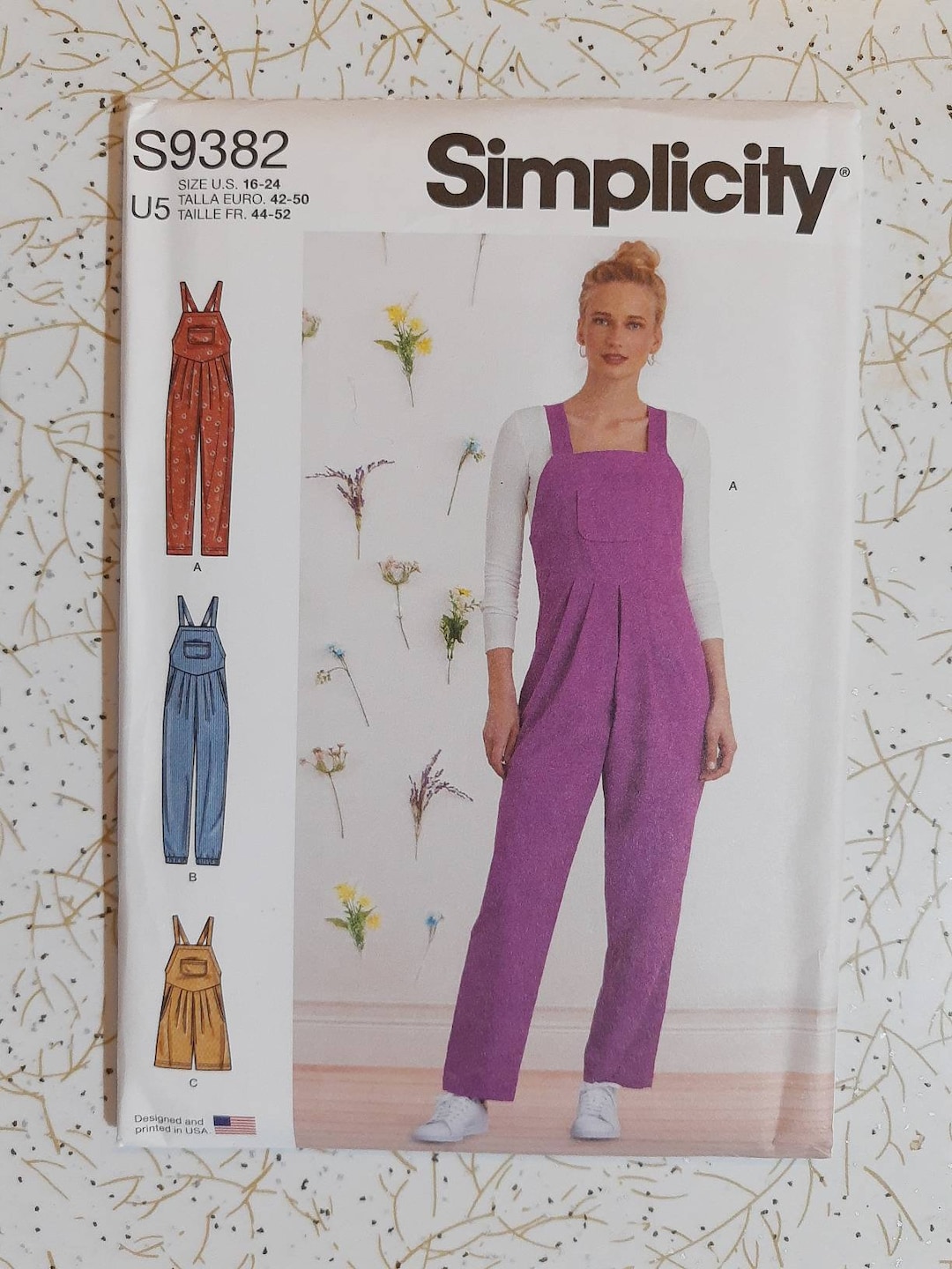 Simplicity Bib Front Overalls Pattern 9382 ~ Size 6-14 or 16-24 New ...
