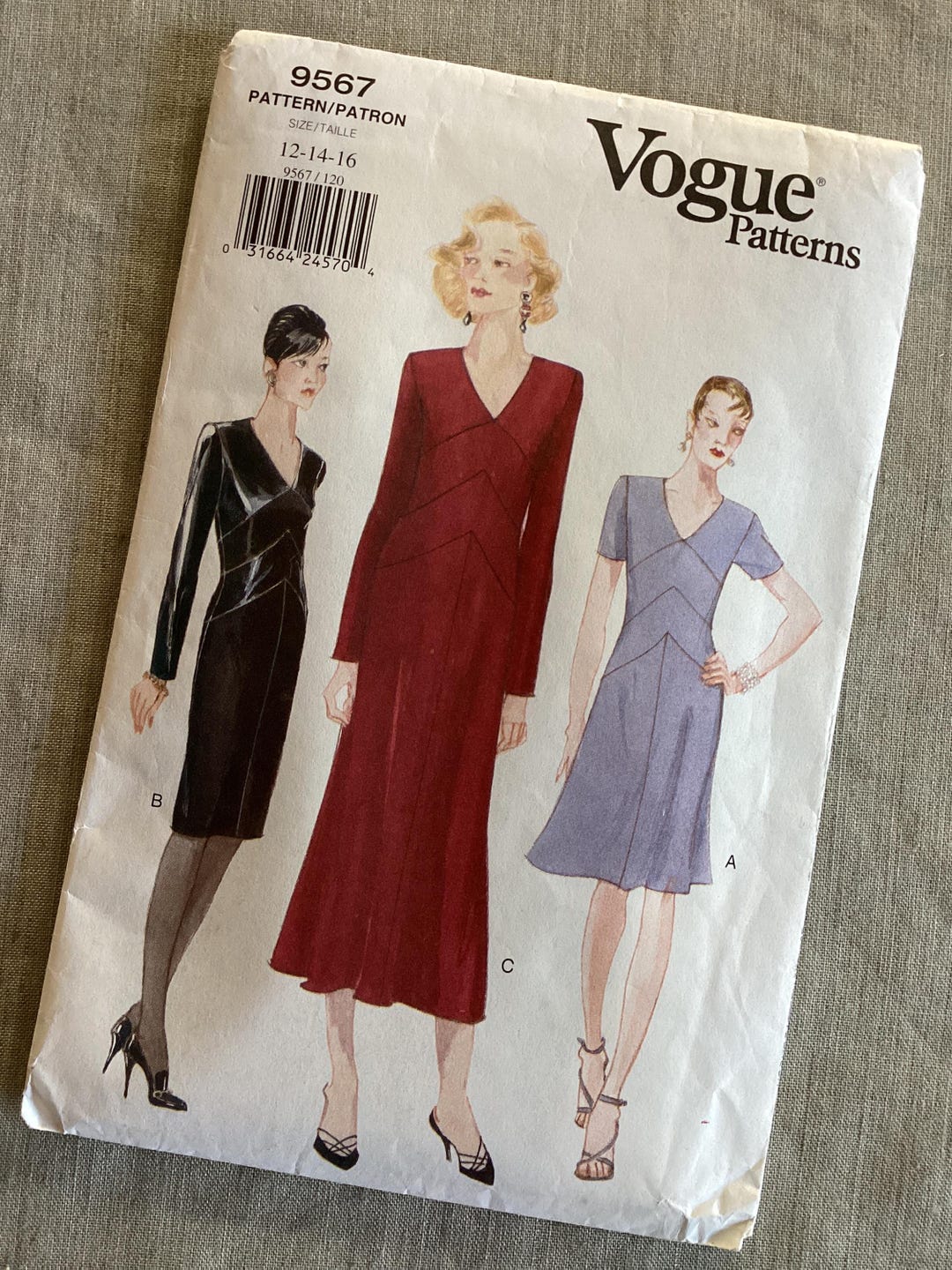 Vintage Vogue 1990s Dress Pattern: 1930s Style, Size 12-16 - Etsy Australia