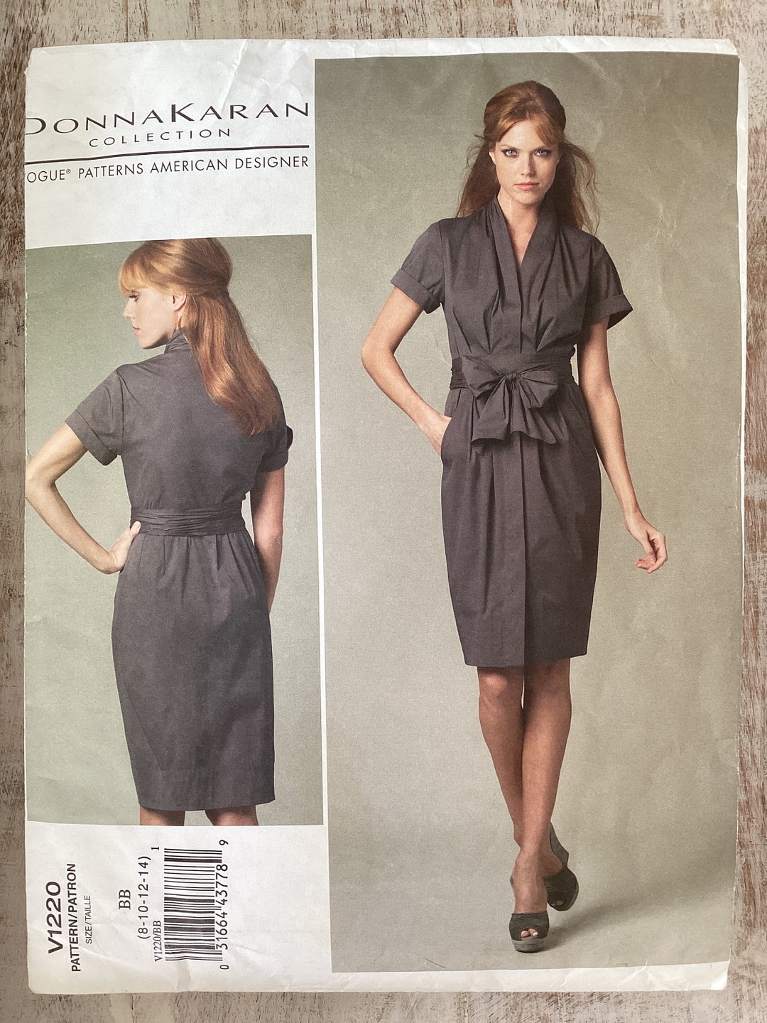 Donna Karan New York- Vogue American Designer Pattern 1220 - Size 8 - Etsy