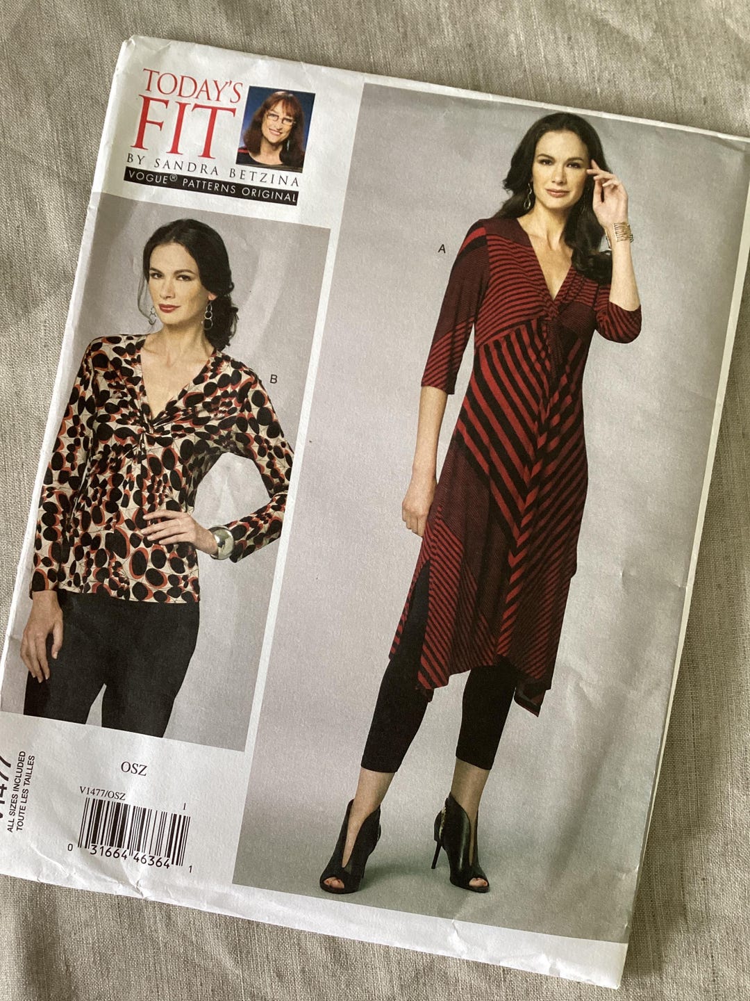 Sandra Betzina for Vogue Patterns Originals 1477 - Twist Front Knit ...