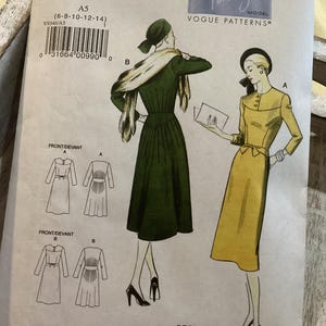 Vogue Vintage Model Pattern 9346 - Original 1947 Design - 40s Sunray ...