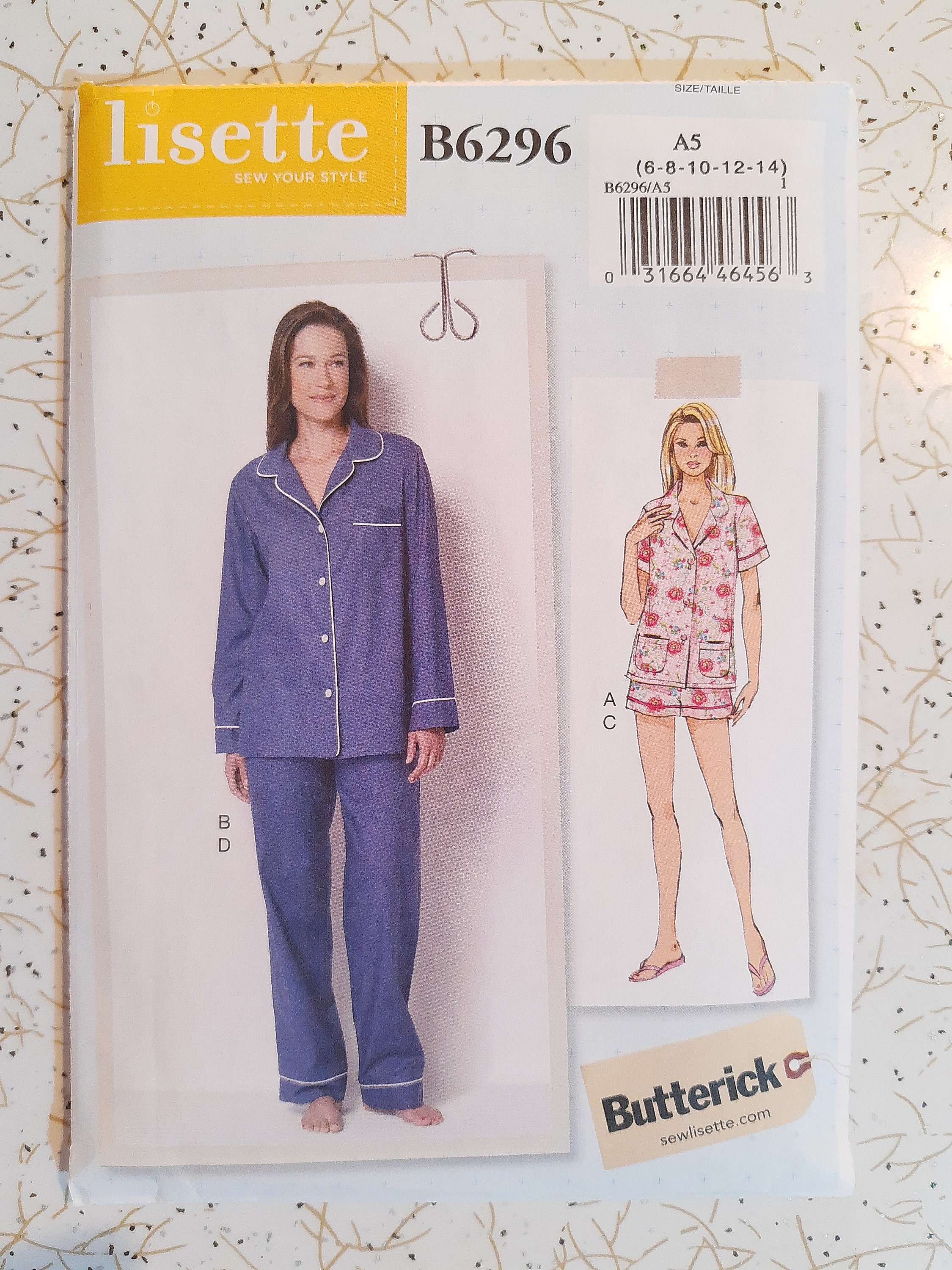 Butterick Classic Piped Pajamas PatternShortie or Full Length | Etsy