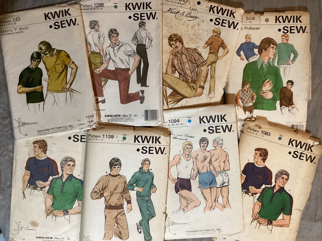 Kwik Sew Men's Patterns - Factory Folded Paper Master Patterns ...