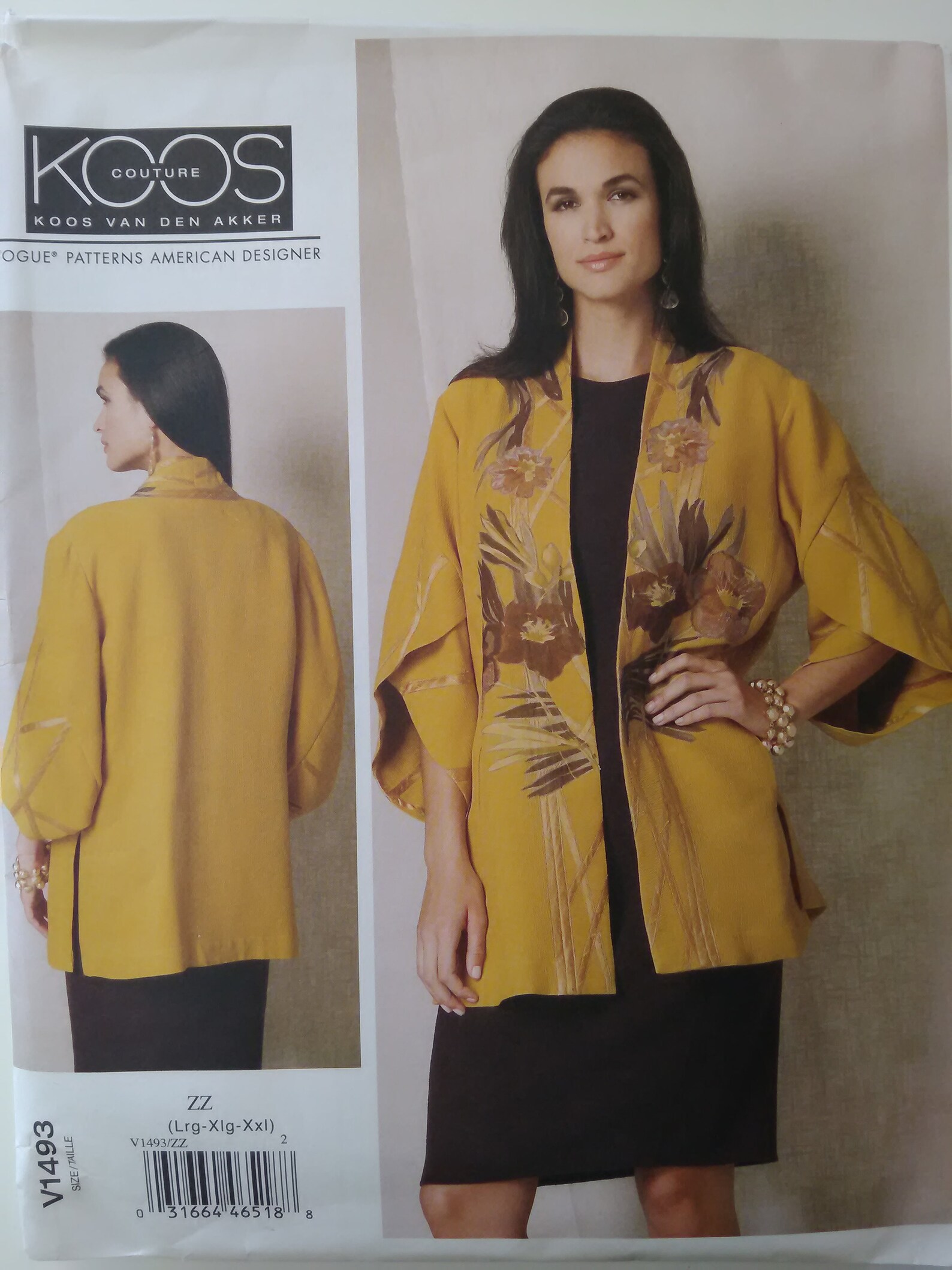 VOGUE AMERICAN DESIGNER Pattern Koos Couture Kimono Jacket | Etsy