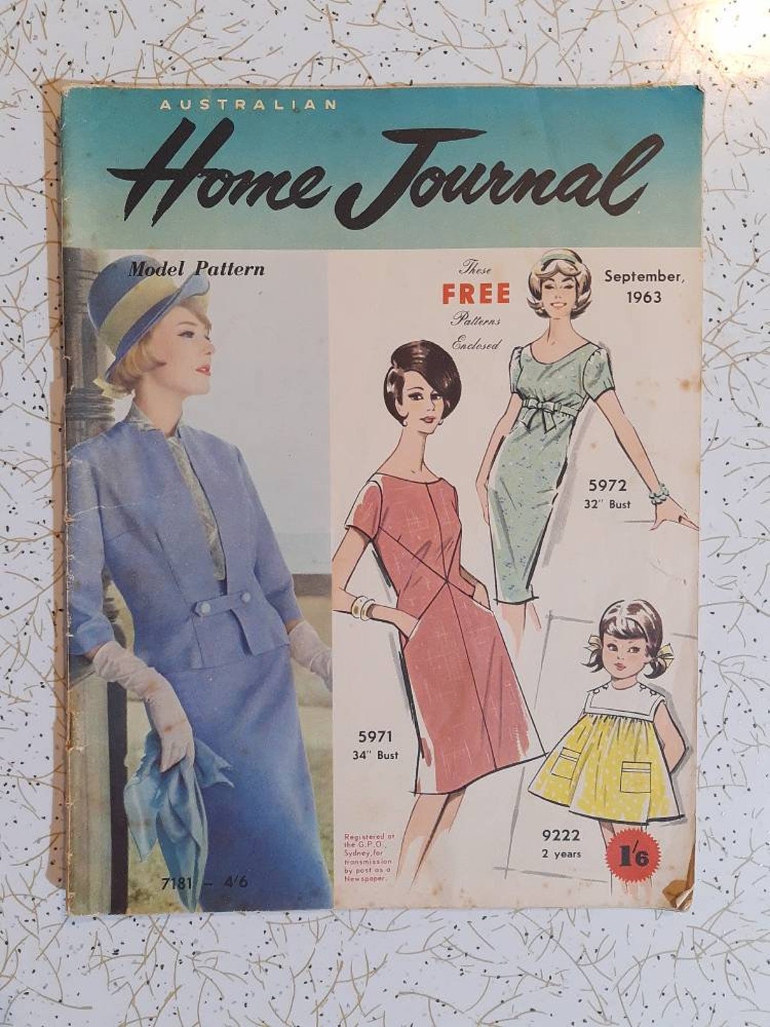 Australian Home Journal Vintage 1960s Fashion Pattern Magazines With ...