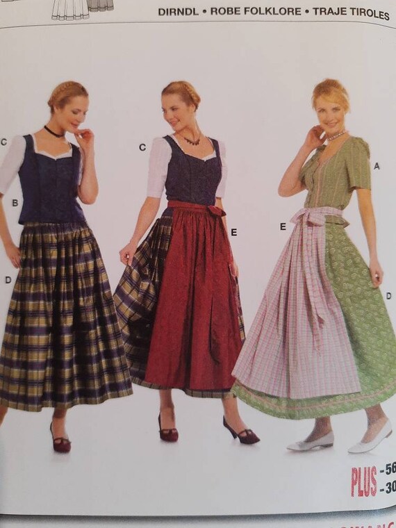 Traditional Dirndl Dress Pattern
