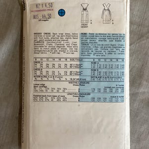 Wrap Back Sundress Pattern - 1980s Original Vintage - Size 8-16 ...