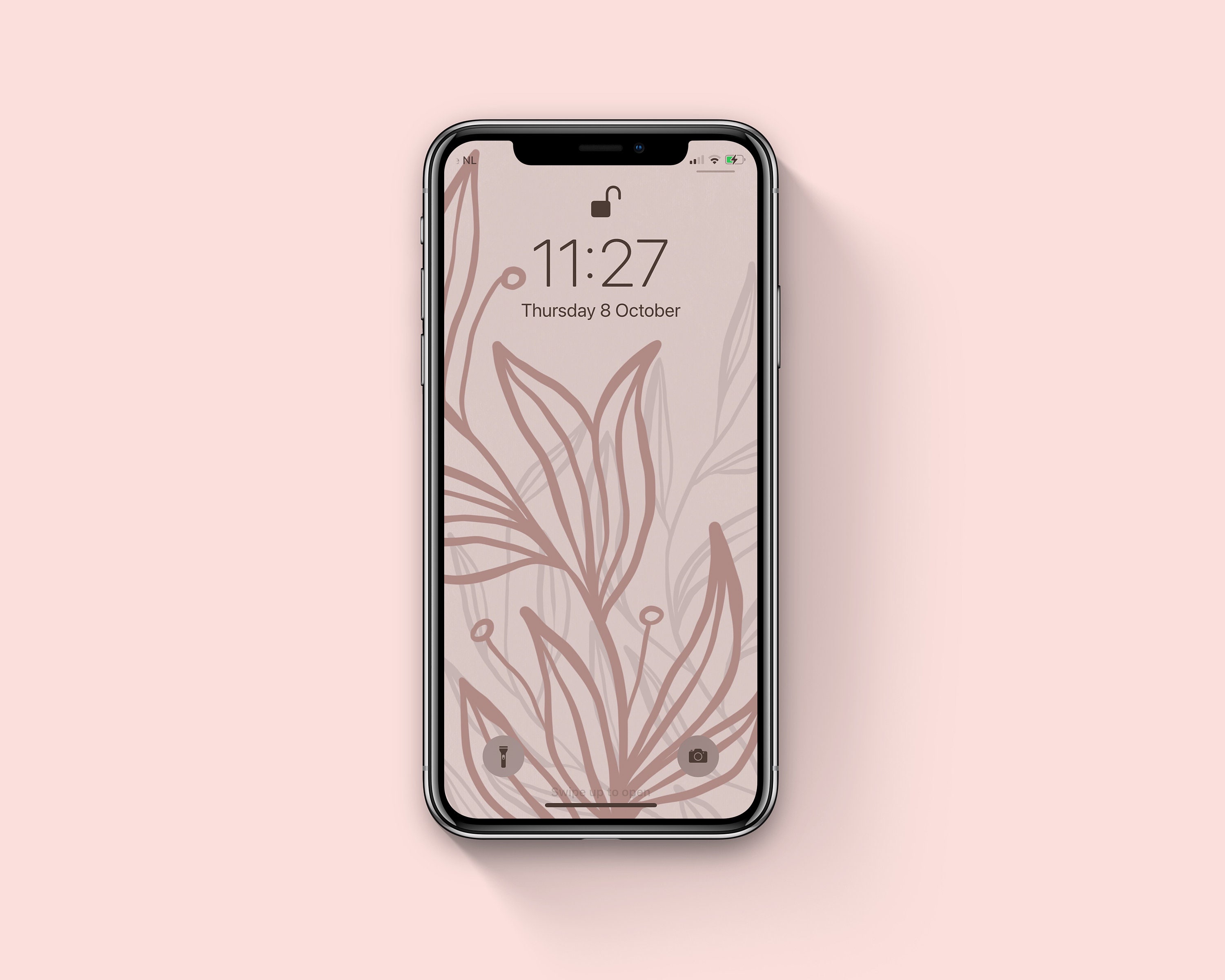 5 Blush Pink Botanical iPhone Wallpapers, Dusty Pink Aesthetic ...