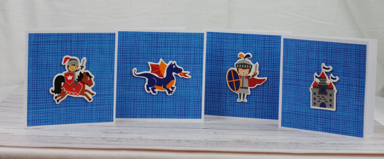 Set of four medieval themed cards with envelopes - Etsy.de