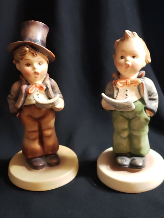 Vintage Set of Hummels Street Singer and Soloist Hummel - Etsy