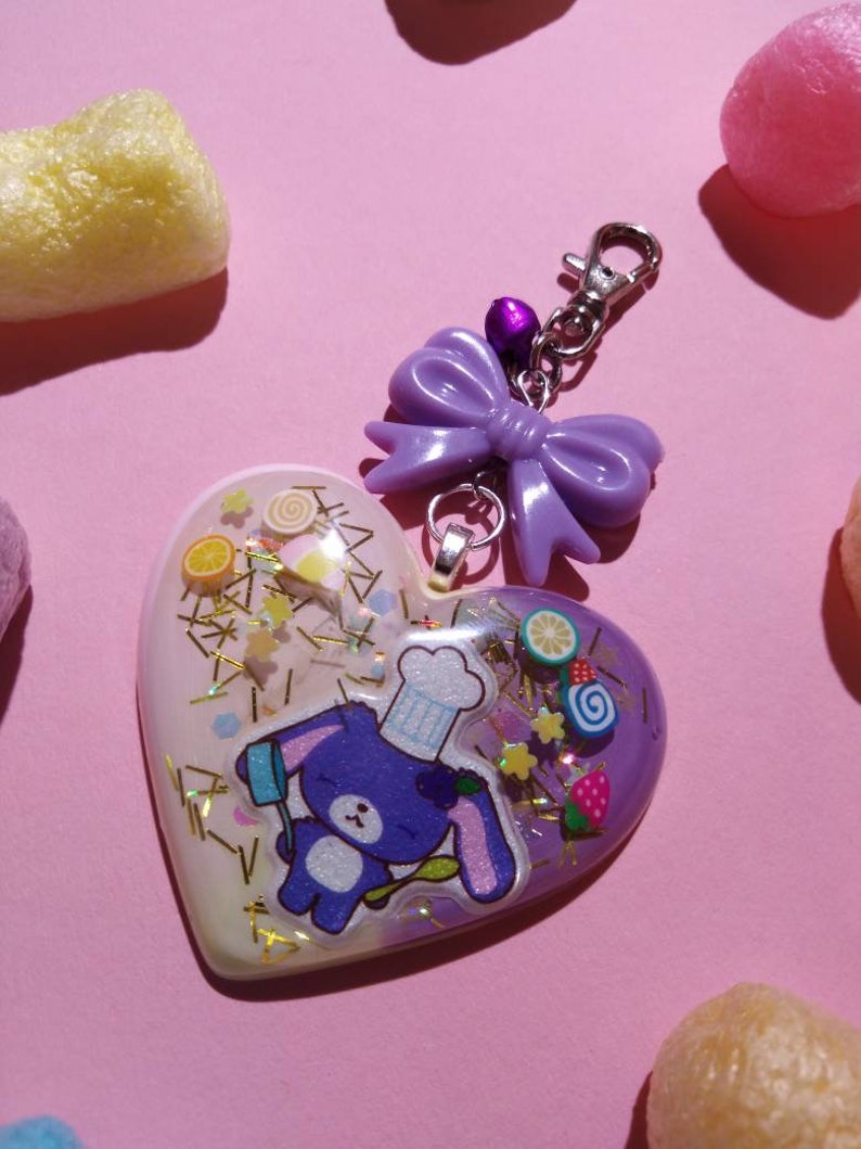 Cute Kawaii Chef Keychain Cast in Resin With Metal Findings - Etsy