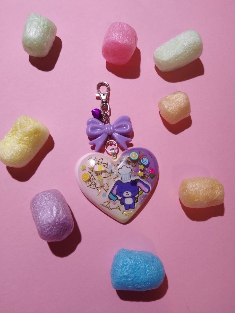 Cute Kawaii Chef Keychain Cast in Resin With Metal Findings - Etsy