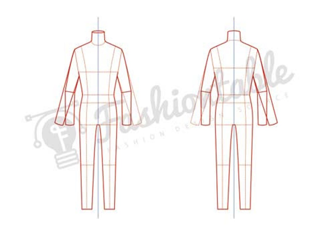 Male Fashion Flats Templates - Additional Side View Included - Etsy