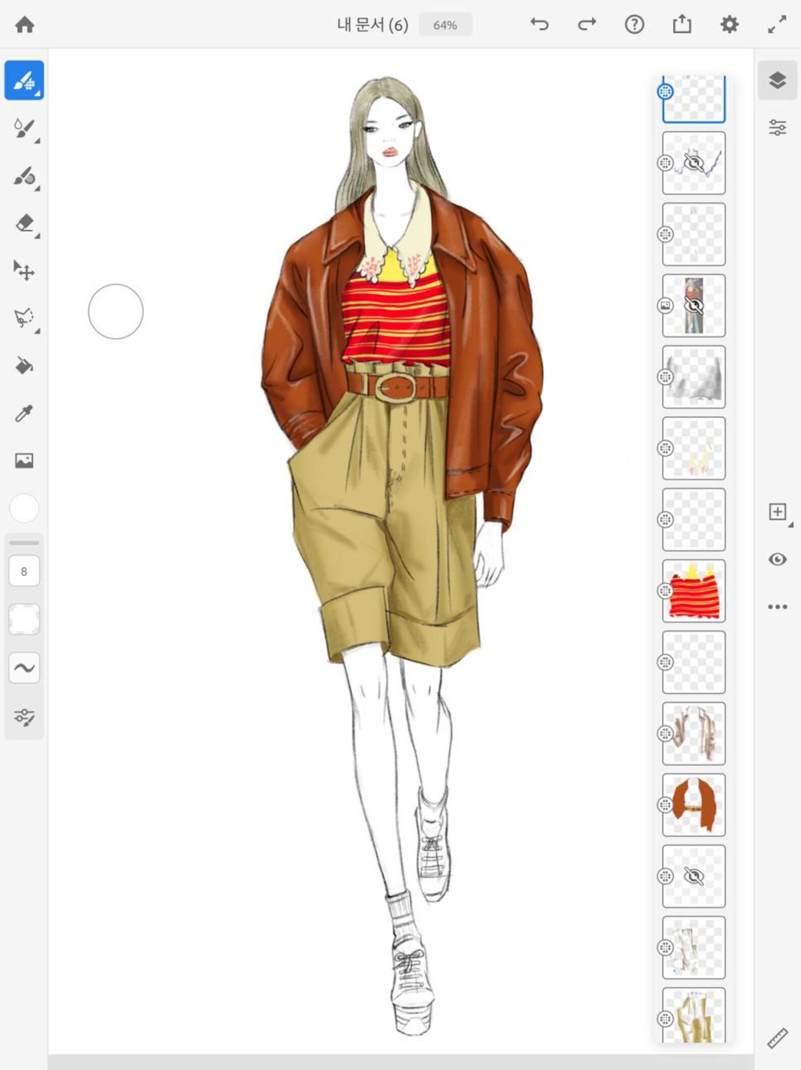 Female Fashion Croquis Template - SET 20 Poses - Etsy