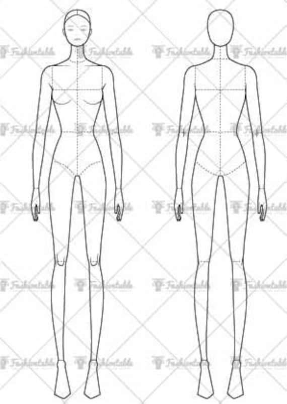 Female Fashion Croquis Templates