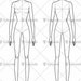 Female Fashion Croquis Template SET 14 Poses - Etsy