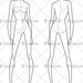 Female Fashion Croquis Template SET 14 Poses - Etsy