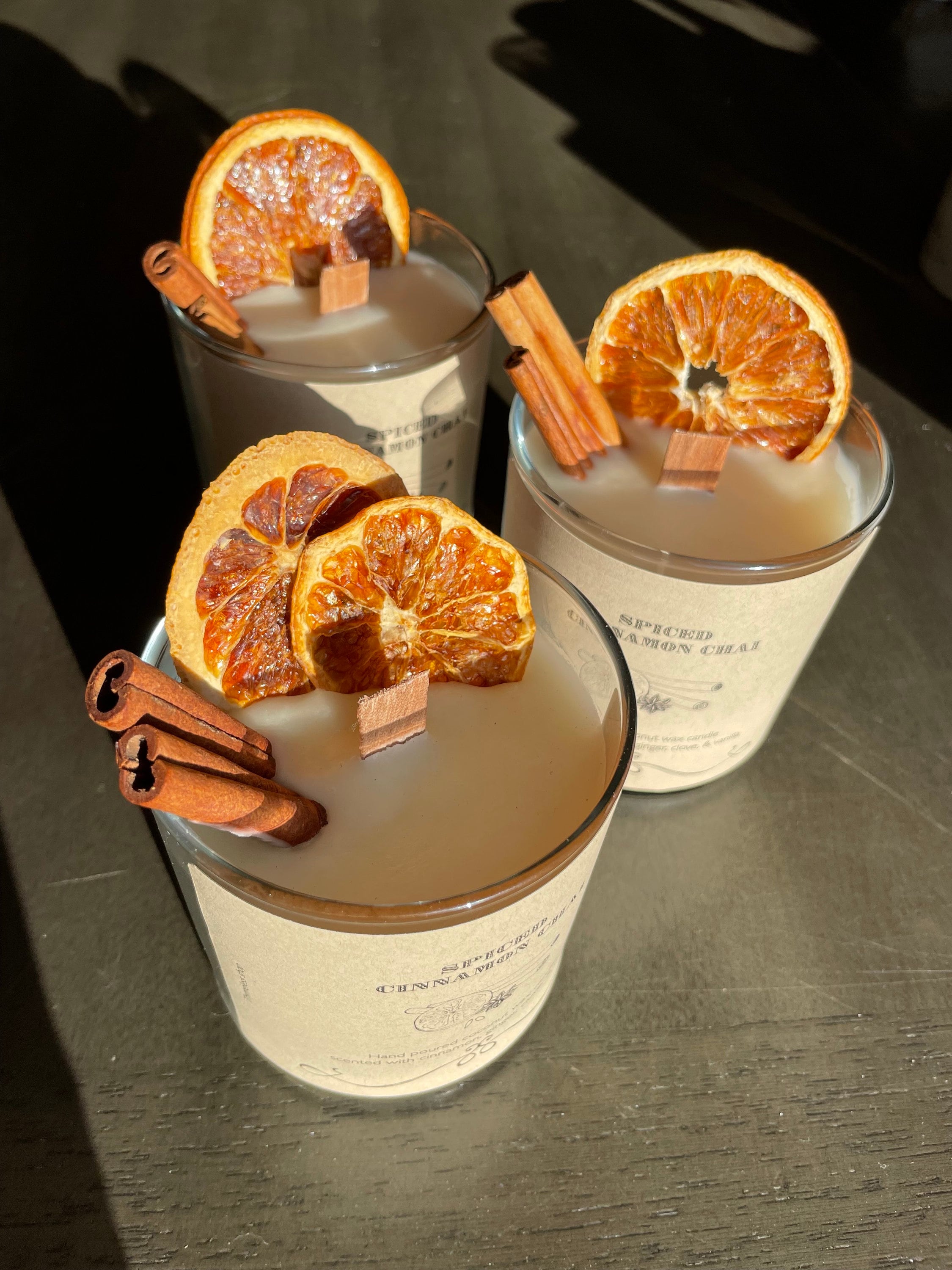 Cinnamon Chai Spice Candle, Homemade Coconut Wax Candle, Herbal Intentional Candle - Etsy