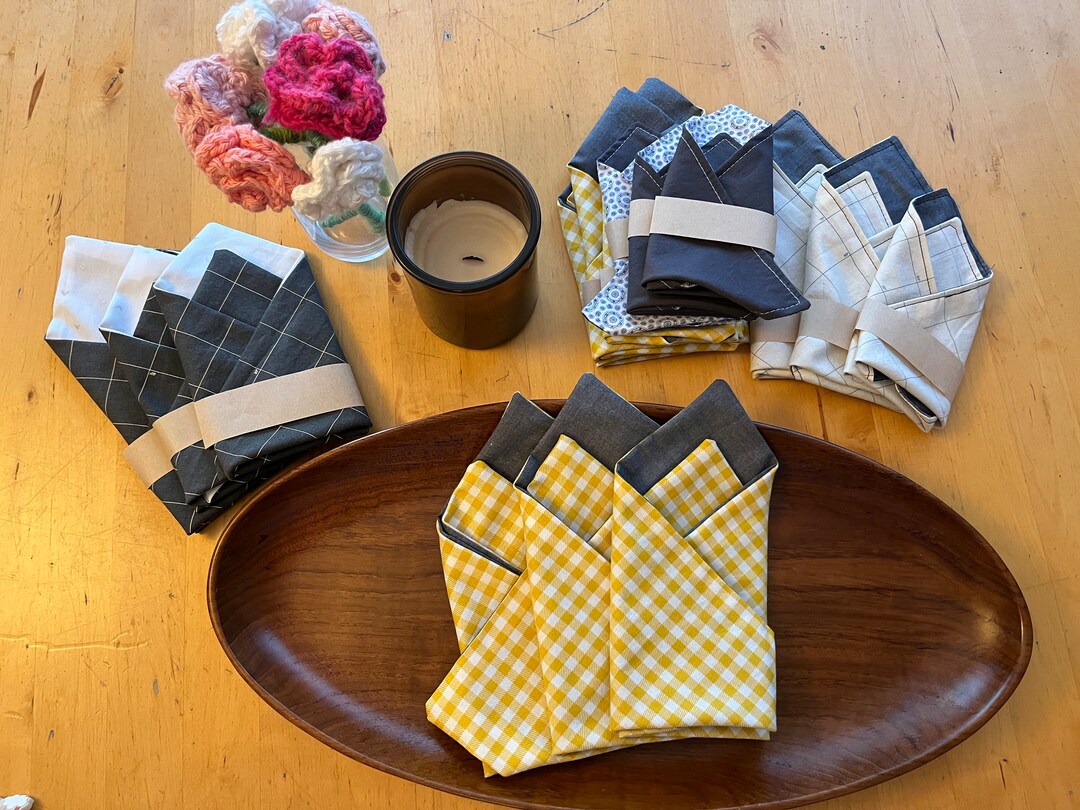 Team 144 Maize & Bluegray Hank/pocket Square - Etsy