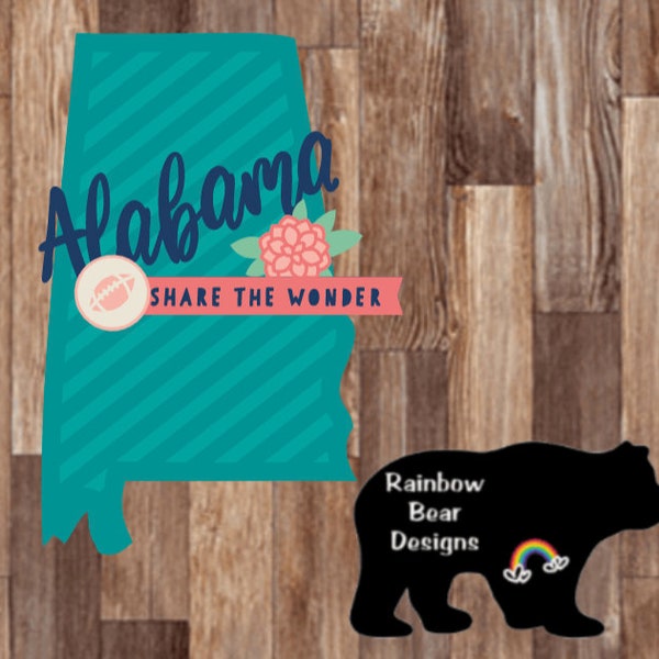 Alabama Decal - Etsy